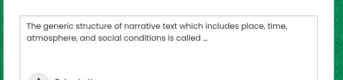 The generic structure of narrative text | StudyX