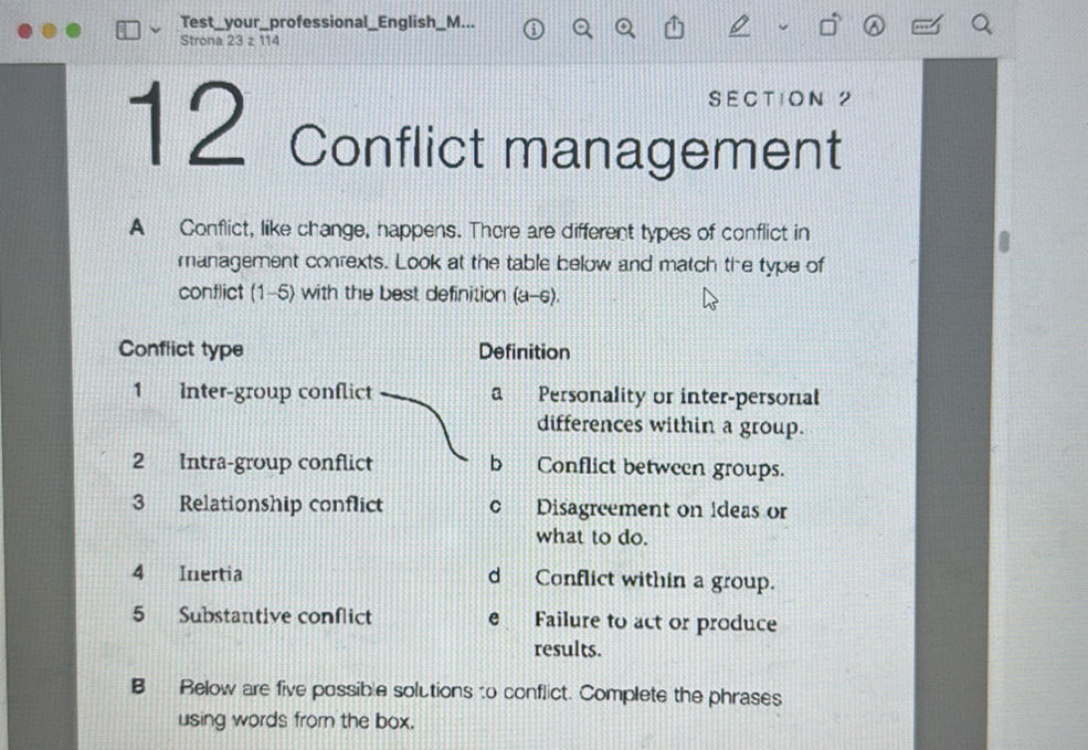 A Conflict, like change, happens. There are | StudyX