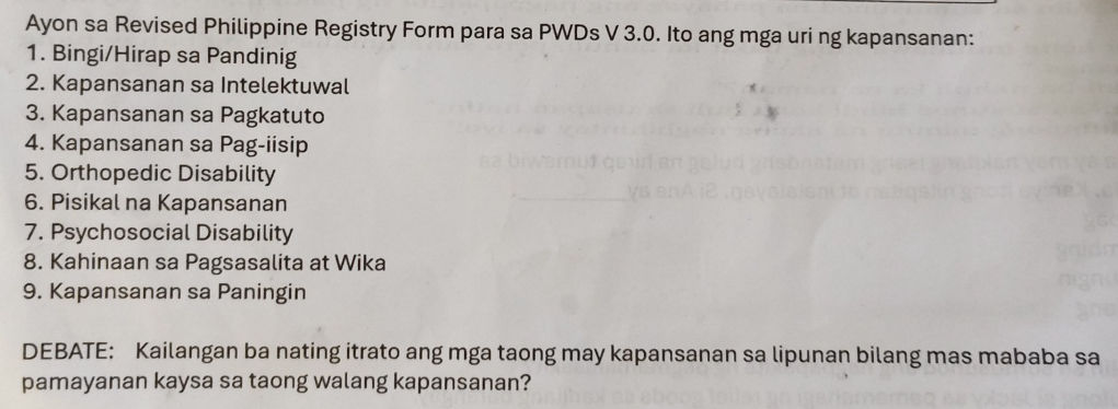 Ayon sa Revised Philippine Registry Form | StudyX