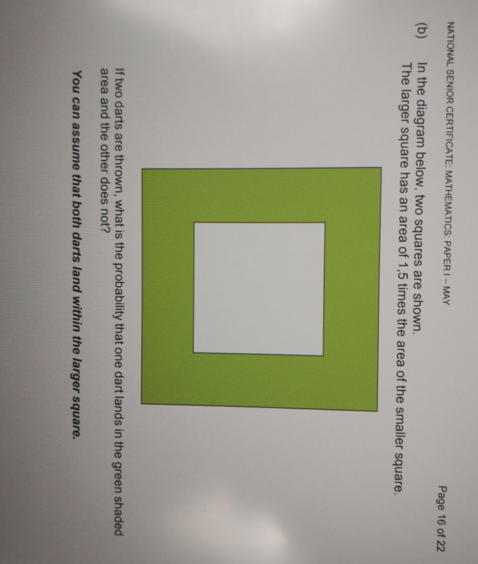 In the diagram below, two squares are shown. | StudyX