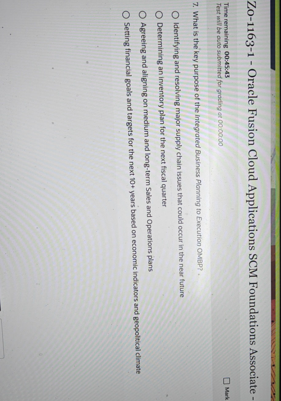 7. What is the key purpose of the Integrated | StudyX