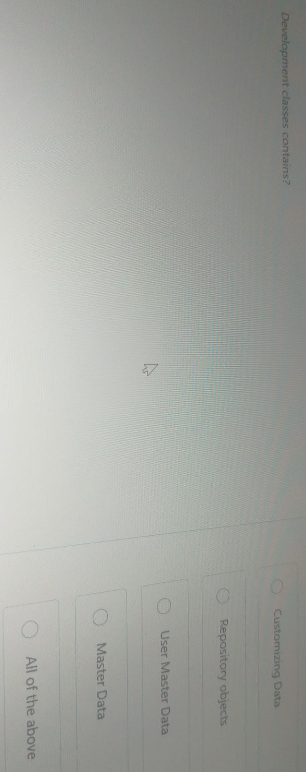 Development classes contains? Customizing | StudyX