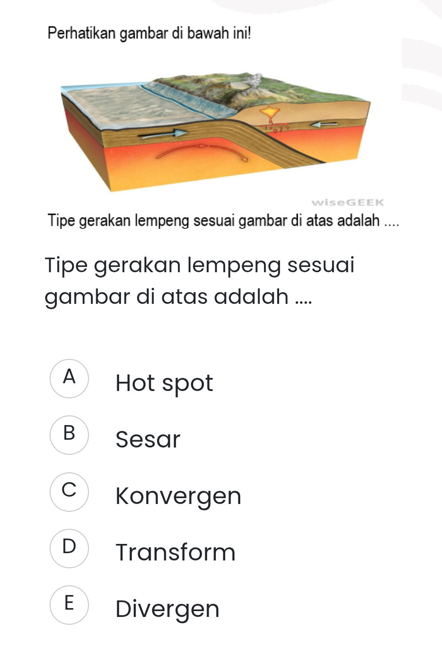 Perhatikan gambar di bawah ini! Tipe | StudyX