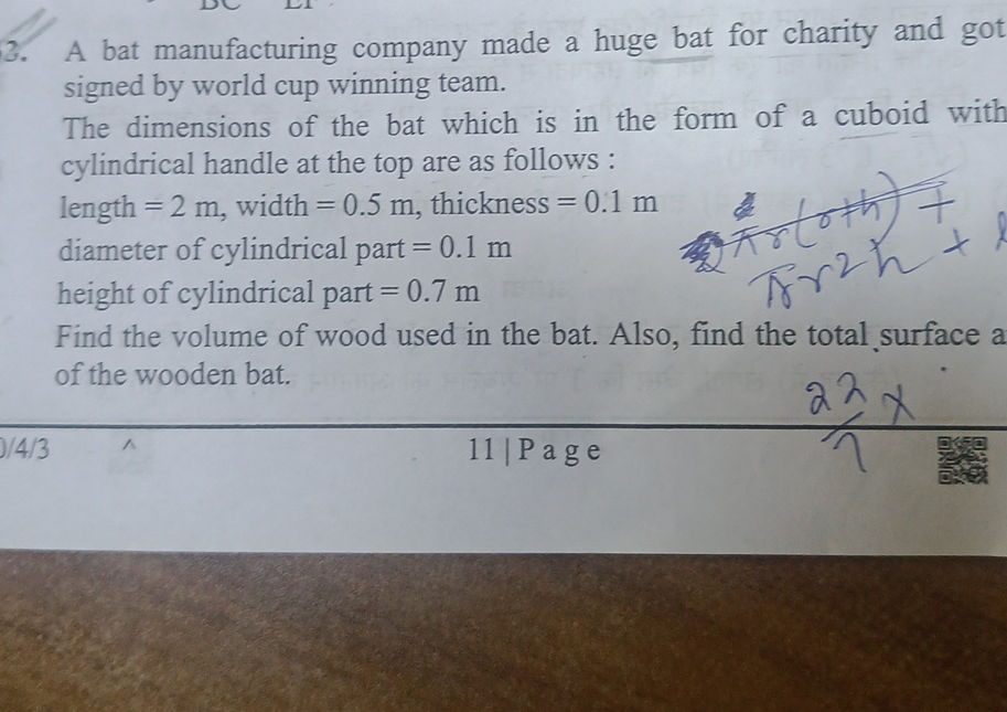 A bat manufacturing company made a huge bat