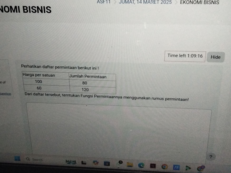 Perhatikan daftar permintaan berikut ini ! | StudyX