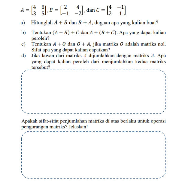 Given matrices: $A = 4 8 3 5 \$, $B | StudyX