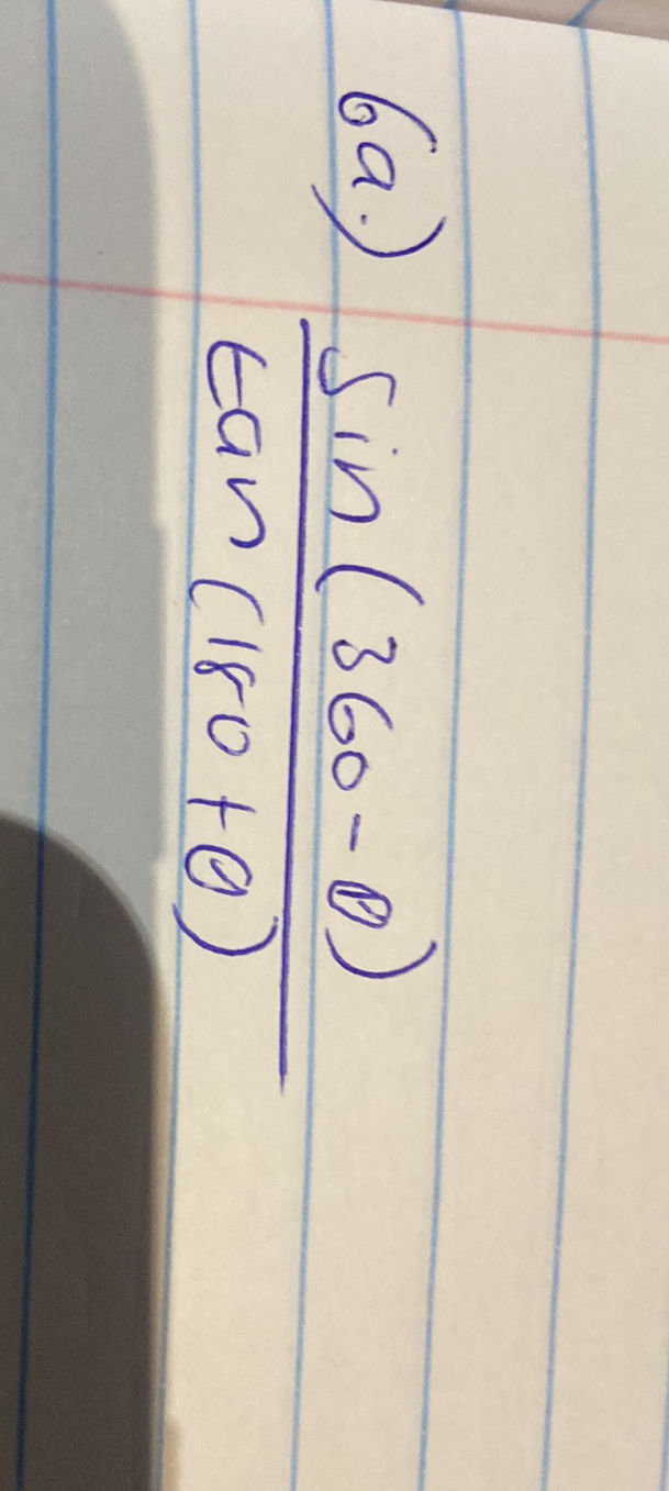 Simplify Trigonometric Expression: sin(360 - | StudyX