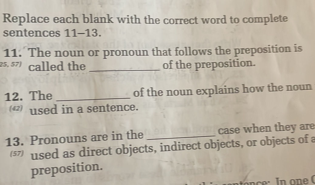 Replace each blank with the correct word to | StudyX