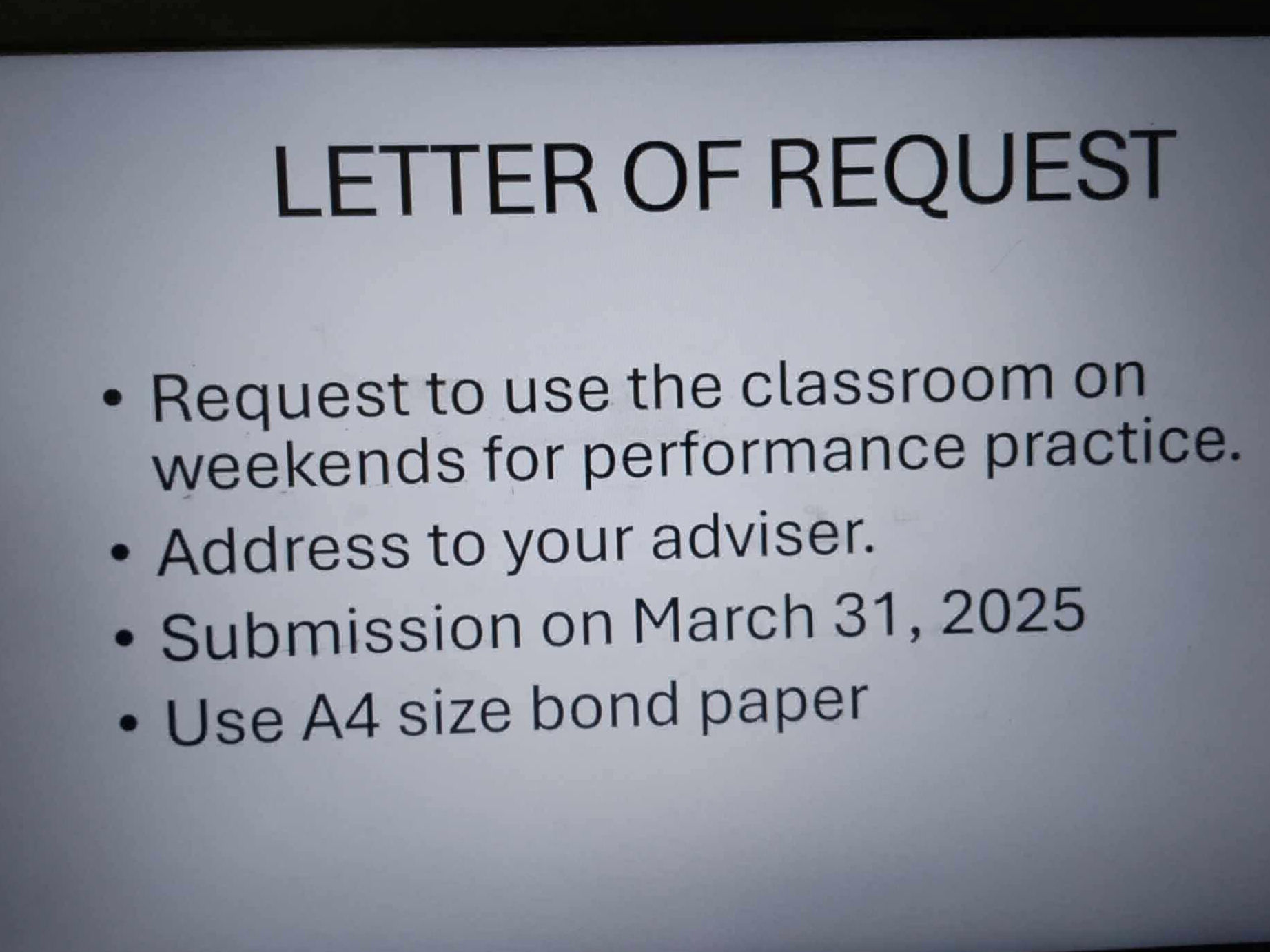 LETTER OF REQUEST - Request to use the | StudyX