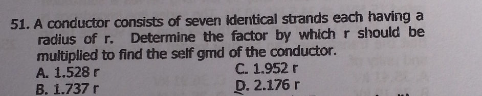 51. A conductor consists of seven identical | StudyX