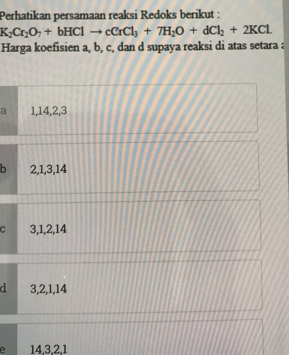 Perhatikan persamaan reaksi Redoks berikut: | StudyX