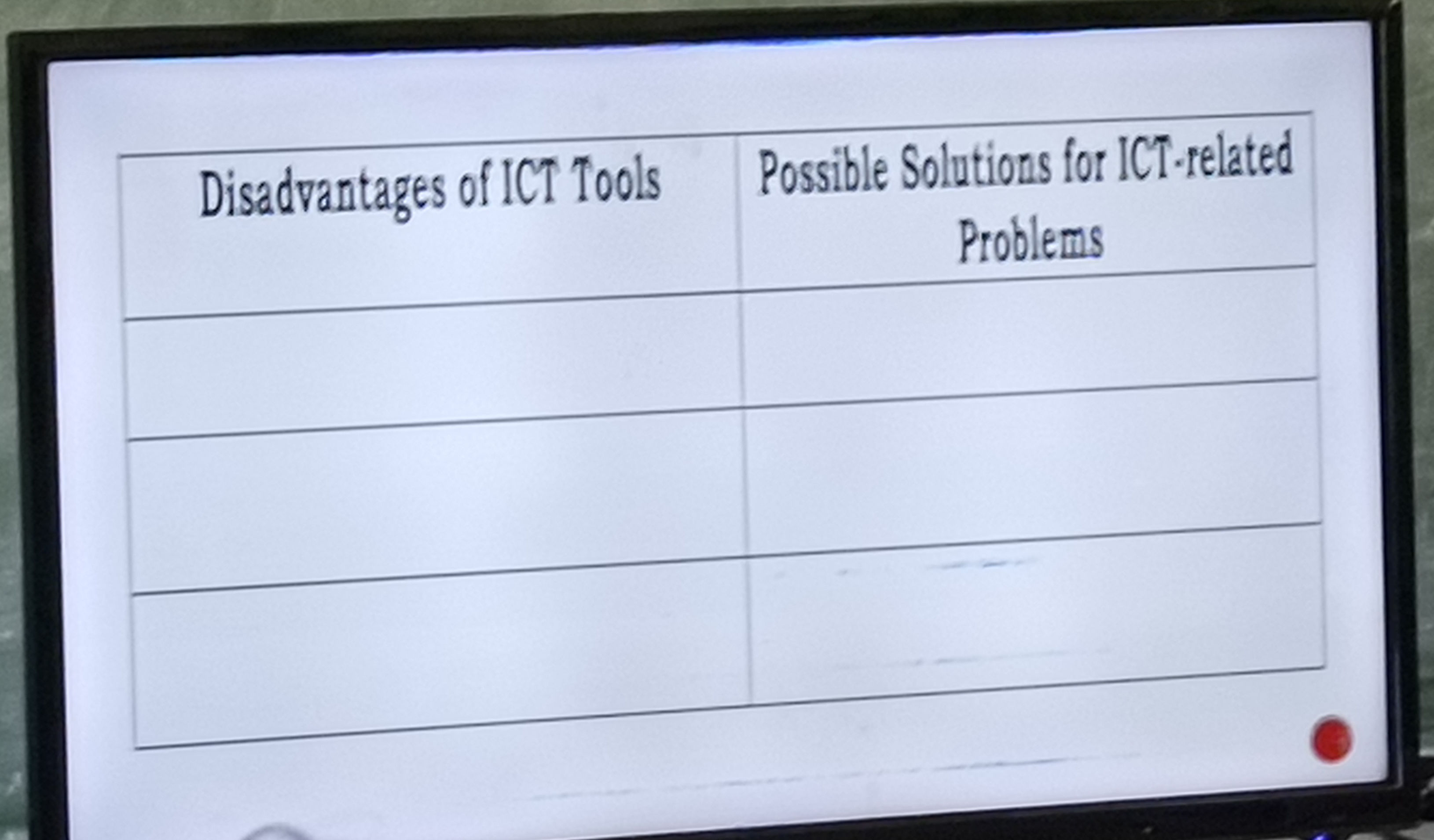 | Disadvantages of ICT Tools | Possible | StudyX