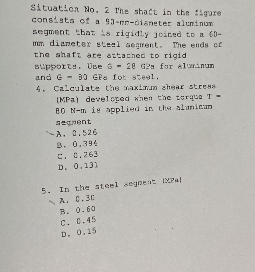 Situation No. 2 The shaft in the figure | StudyX
