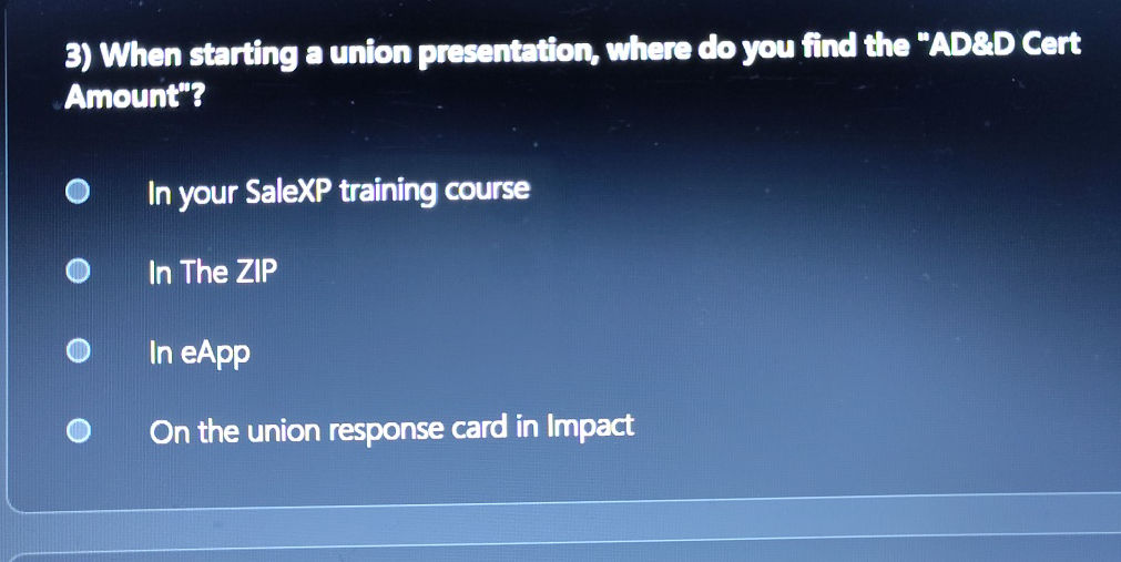 3) When starting a union presentation, where