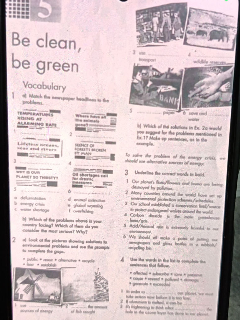 1 a) Match the newspaper headlines to the | StudyX