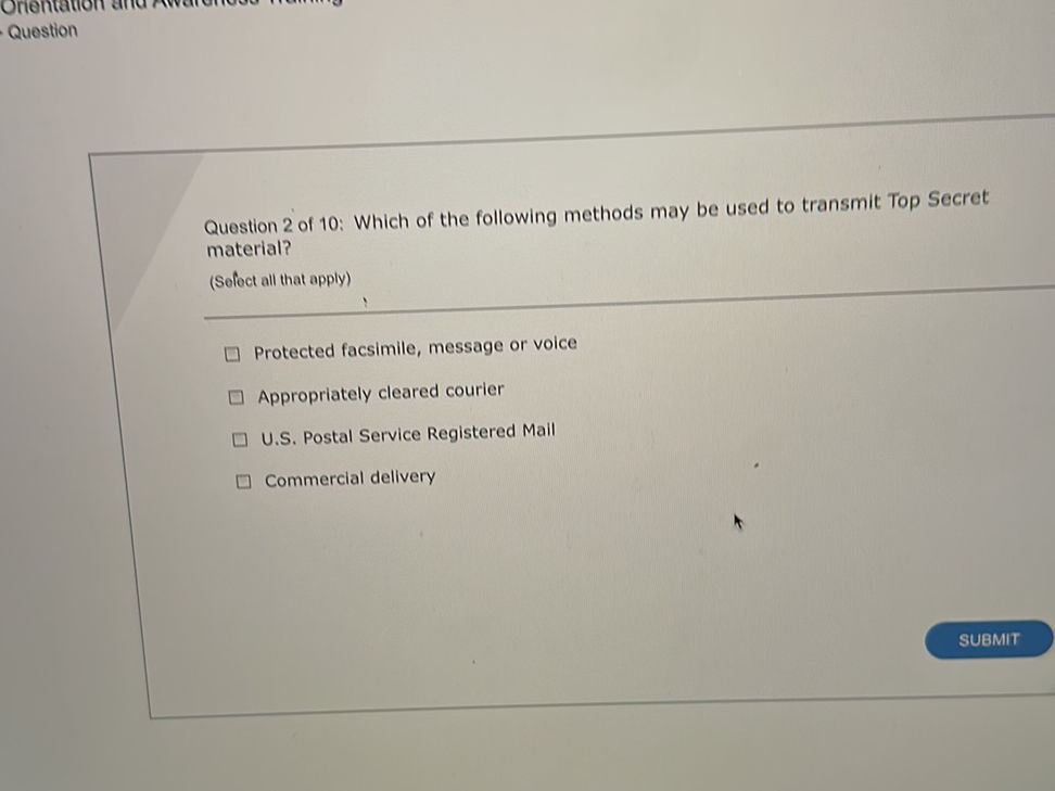Question 2 of 10: Which of the following | StudyX