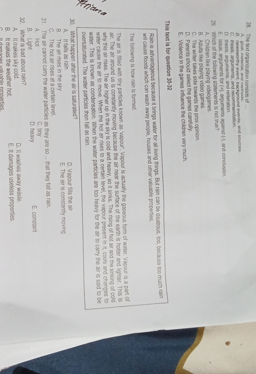 30. What happen after the air is saturated? | StudyX