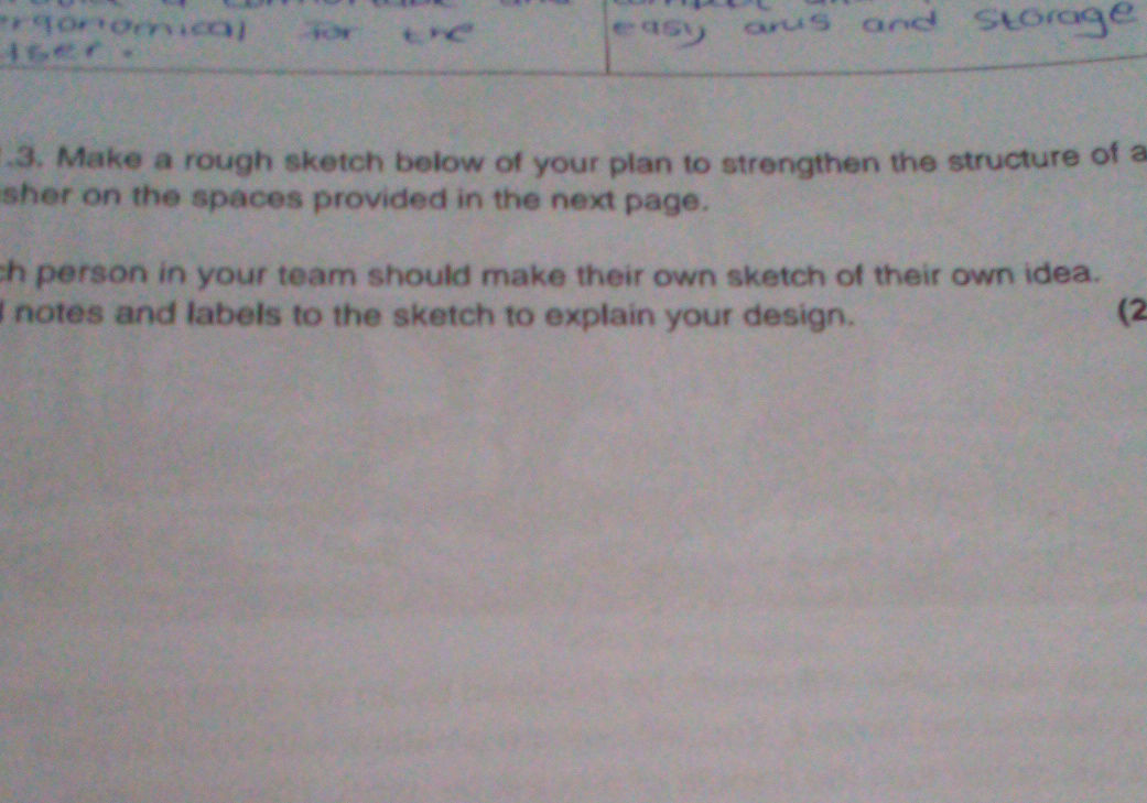 3. Make a rough sketch below of your plan to | StudyX