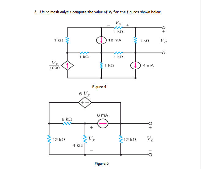 3. Using mesh anlysis compute the value of | StudyX