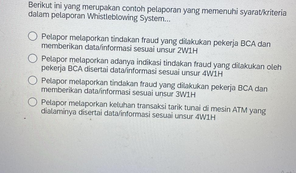 Berikut ini yang merupakan contoh pelaporan | StudyX