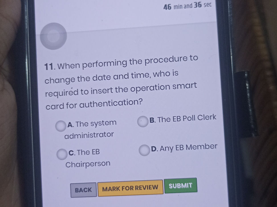 11. When performing the procedure to change | StudyX
