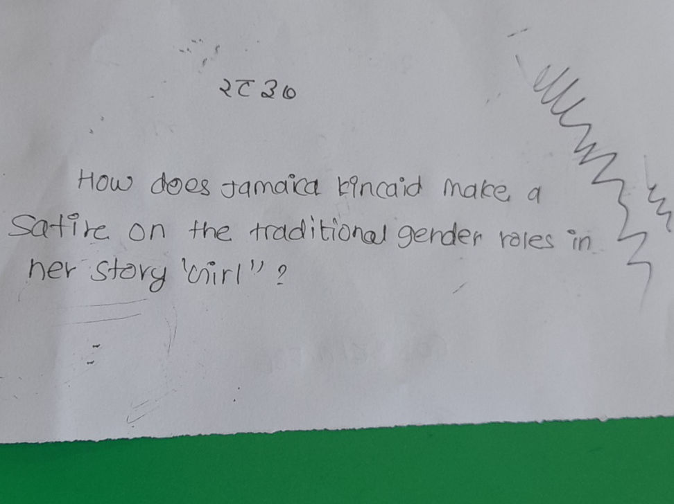 How does Jamaica Kincaid make a satire on | StudyX