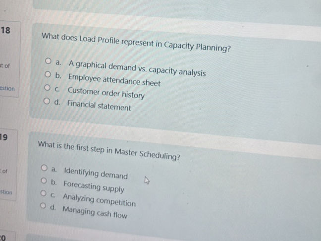 18 What does Load Profile represent in | StudyX