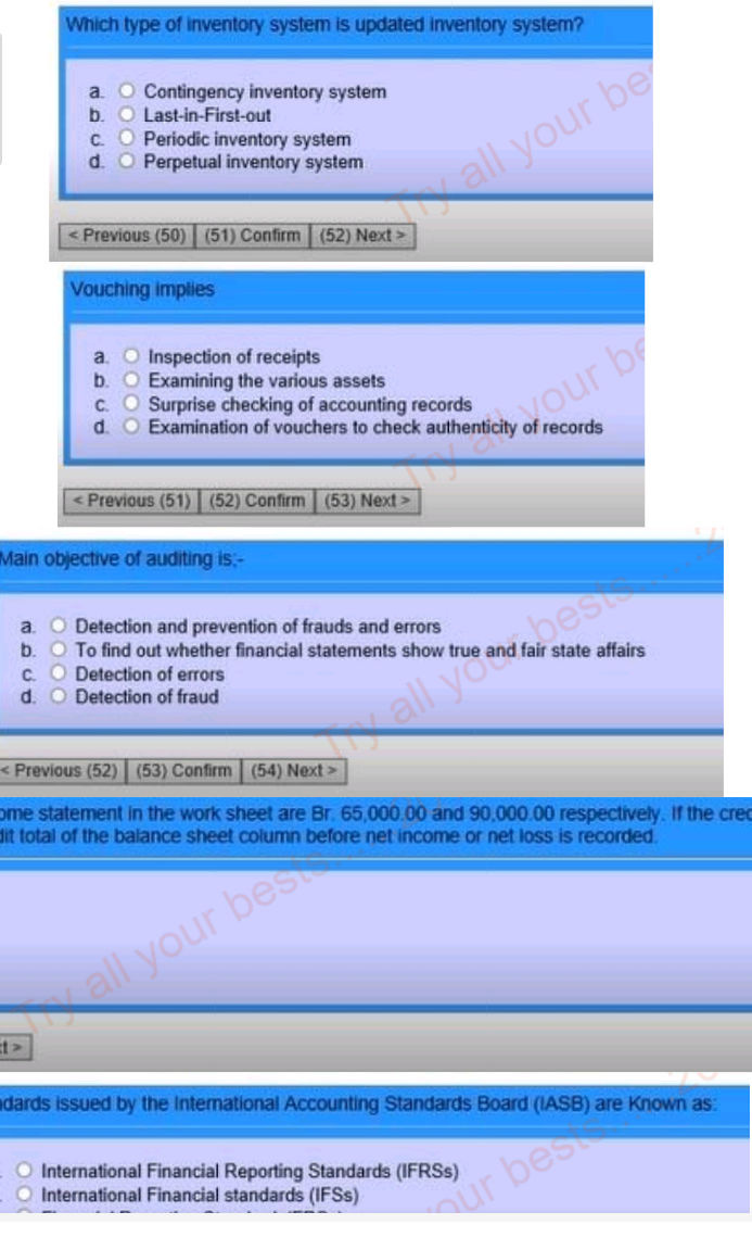 Which type of inventory system is updated | StudyX