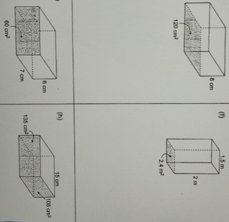 The image shows four rectangular prisms with | StudyX