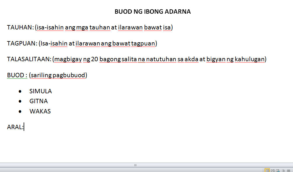 BUOD NG IBONG ADARNA TAUHAN: (isa-isahin | StudyX
