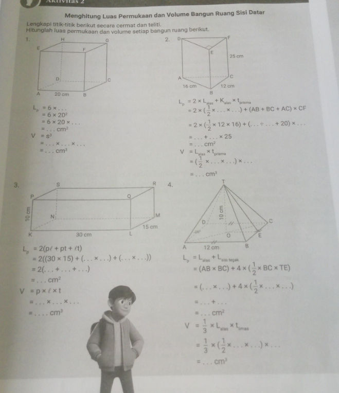 Menghitung Luas Permukaan dan Volume Bangun | StudyX