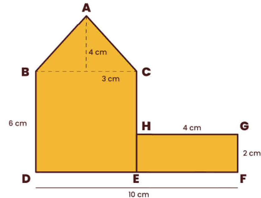 The image shows a composite shape made up of | StudyX