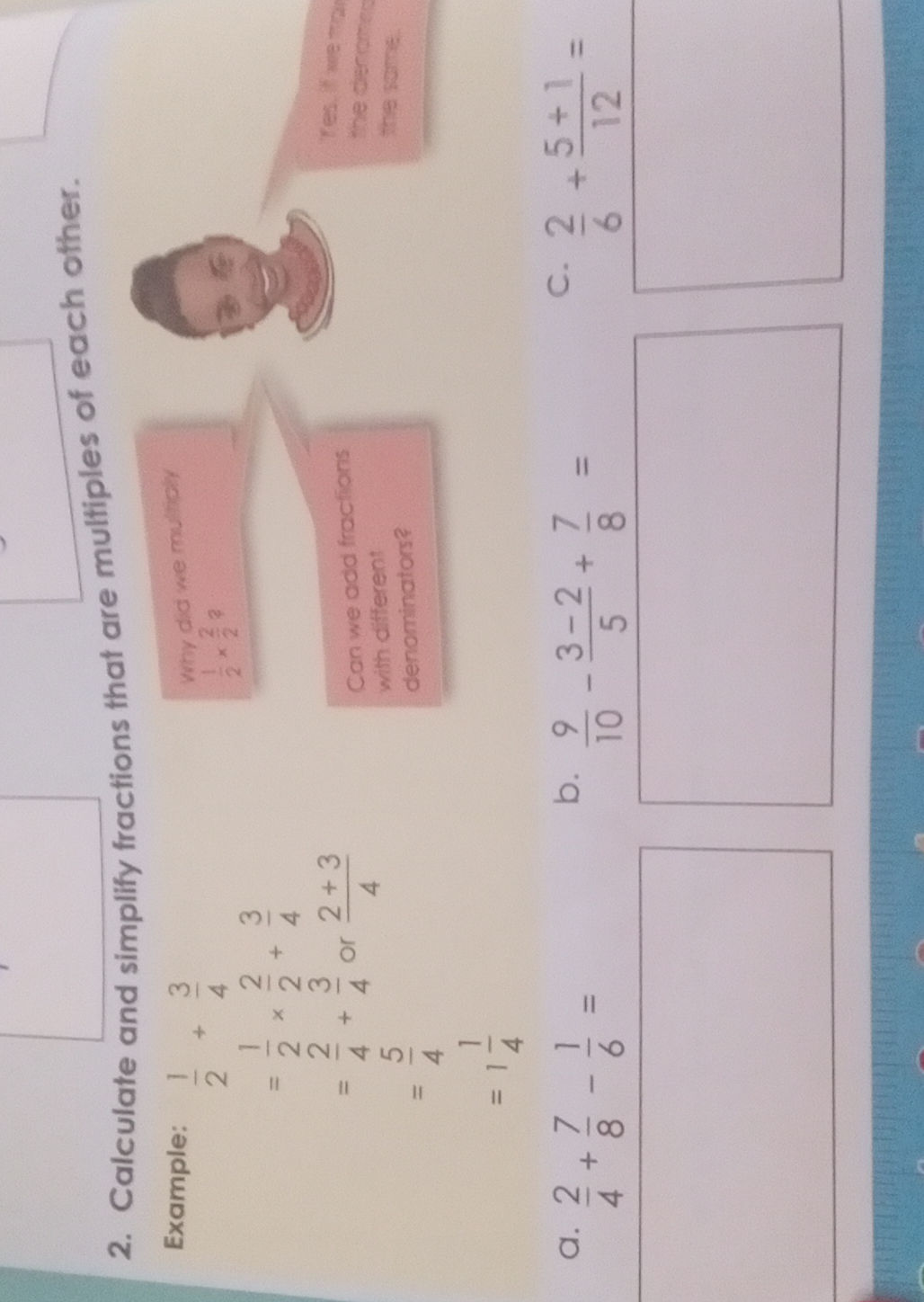 2. Calculate and simplify fractions that are | StudyX