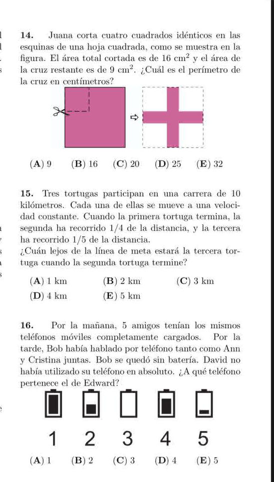 14. Juana corta cuatro cuadrados idénticos | StudyX