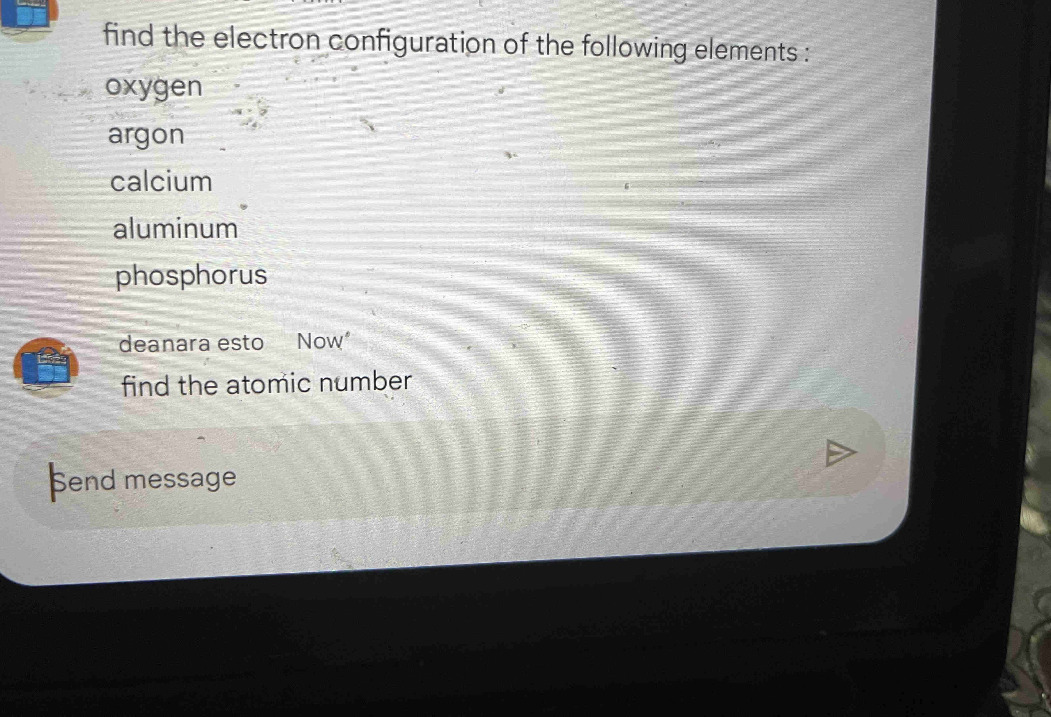 find the electron configuration of the | StudyX