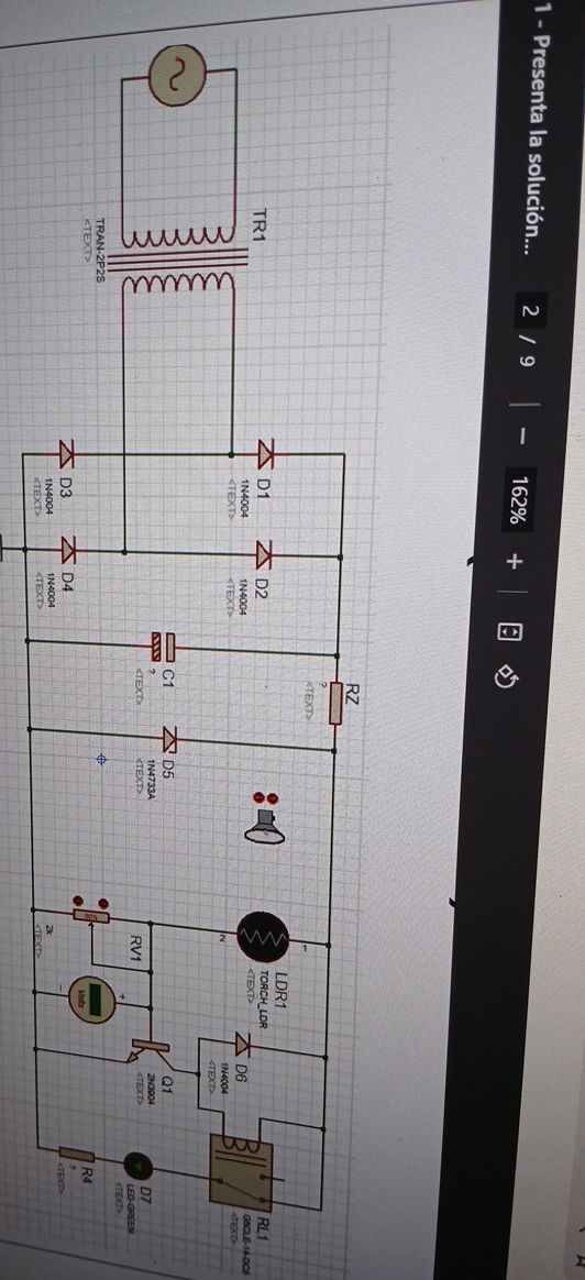 The image shows an electrical circuit | StudyX