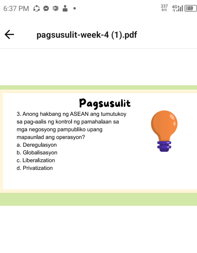 3. Anong hakbang ng ASEAN ang tumutukoy sa | StudyX