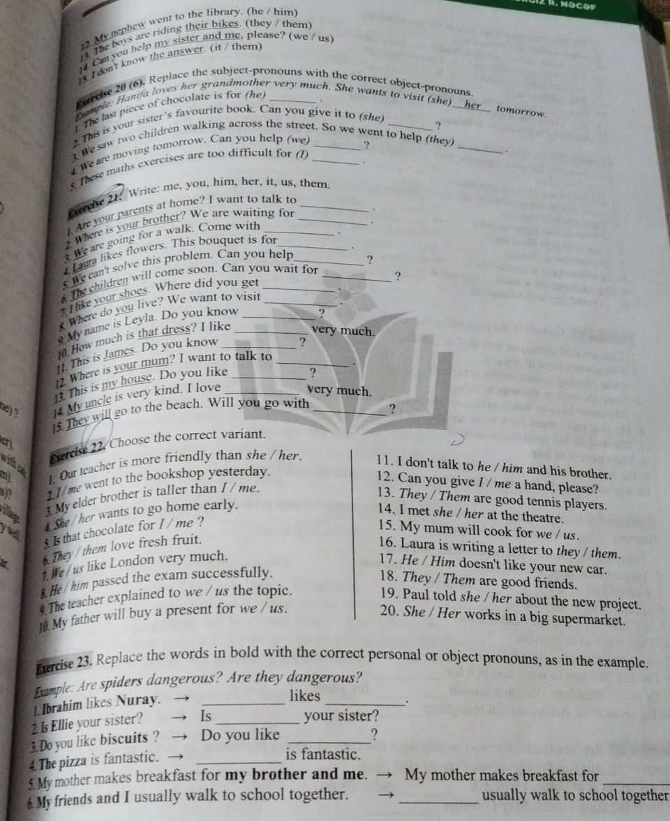 Exercise 20 (6). Replace the | StudyX