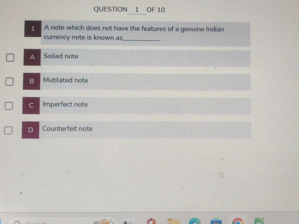 1 A note which does not have the features of | StudyX