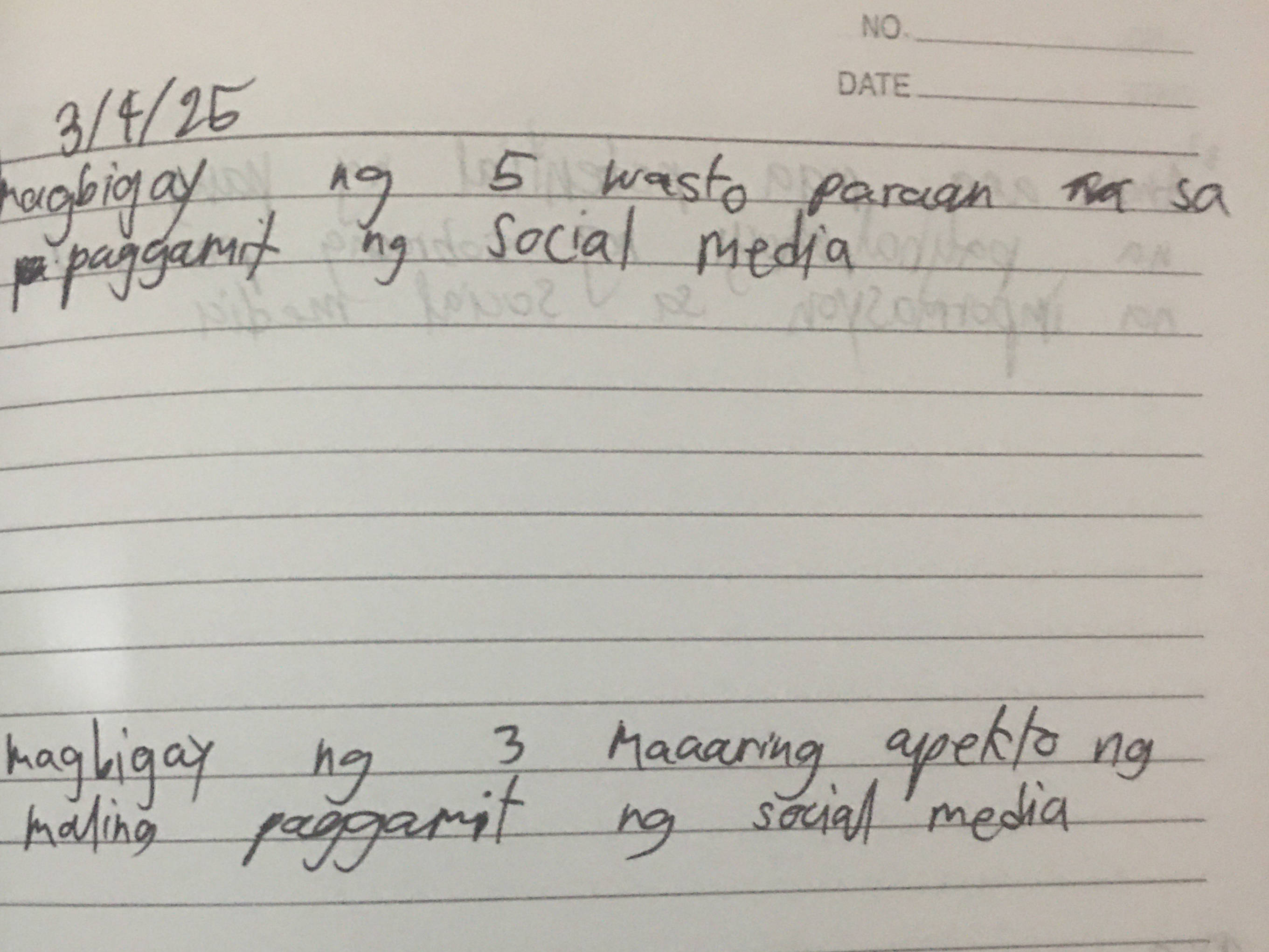 Magbigay ng 5 wasto paraan sa paggamit ng | StudyX