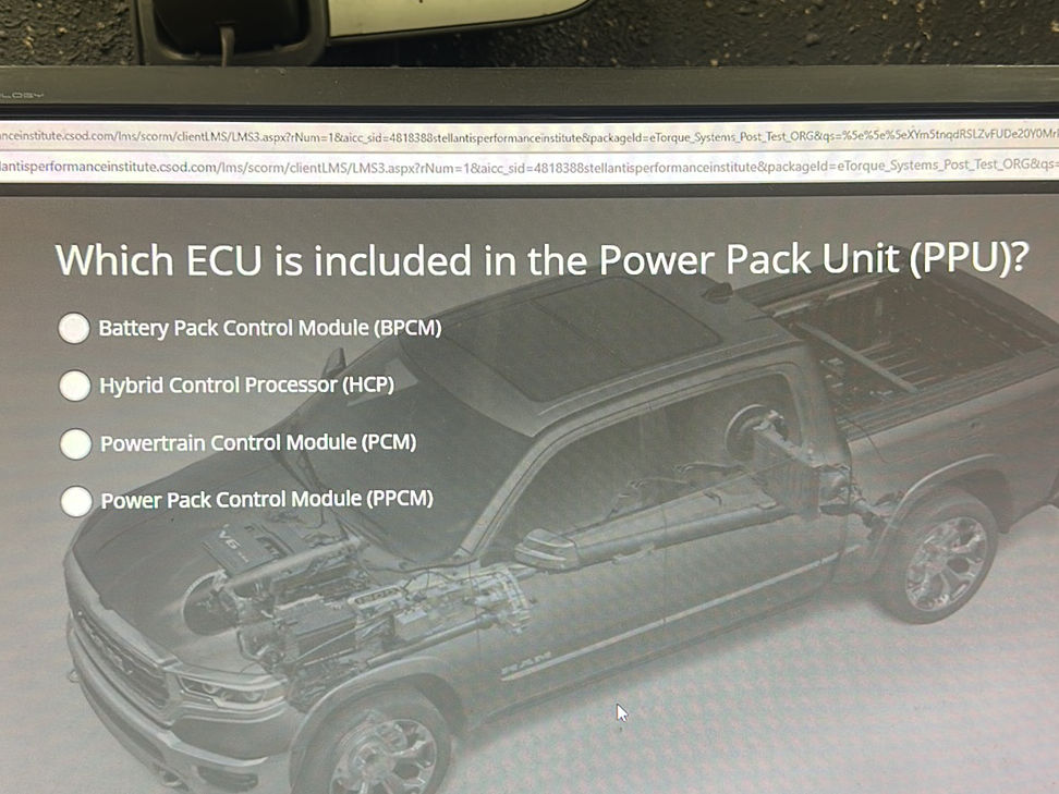 Which ECU is included in the Power Pack Unit | StudyX