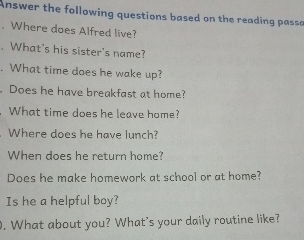 Answer the following questions based on the | StudyX