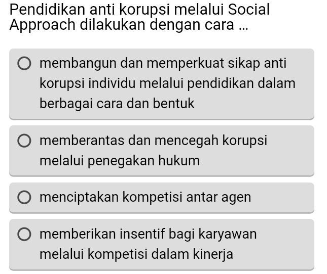 Pendidikan anti korupsi melalui Social | StudyX