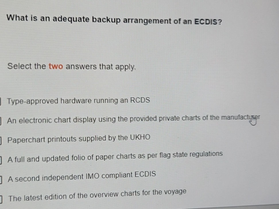 What is an adequate backup arrangement of an | StudyX