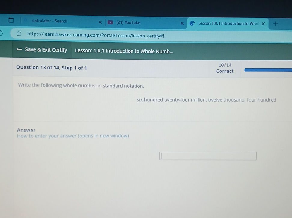 Write the following whole number in standard | StudyX