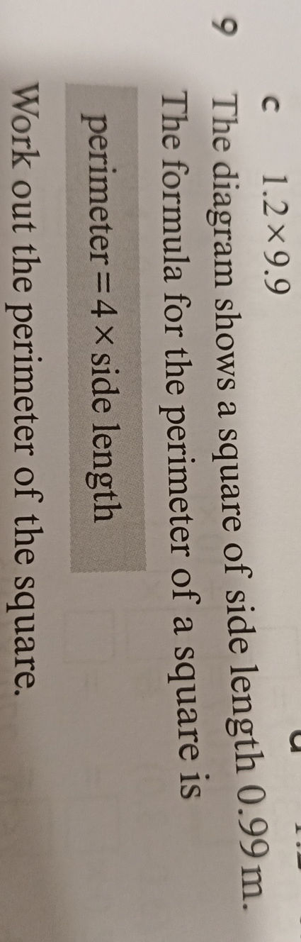 The diagram shows a square of side length | StudyX