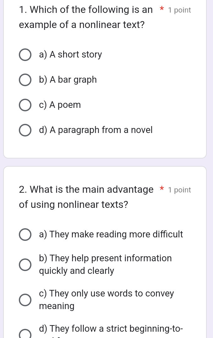 1. Which of the following is an example of a | StudyX