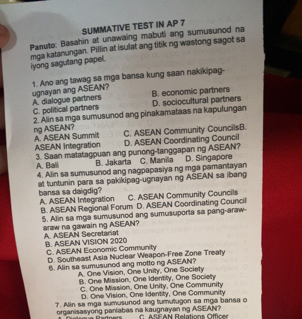 1. Ano ang tawag sa mga bansa kung saan | StudyX