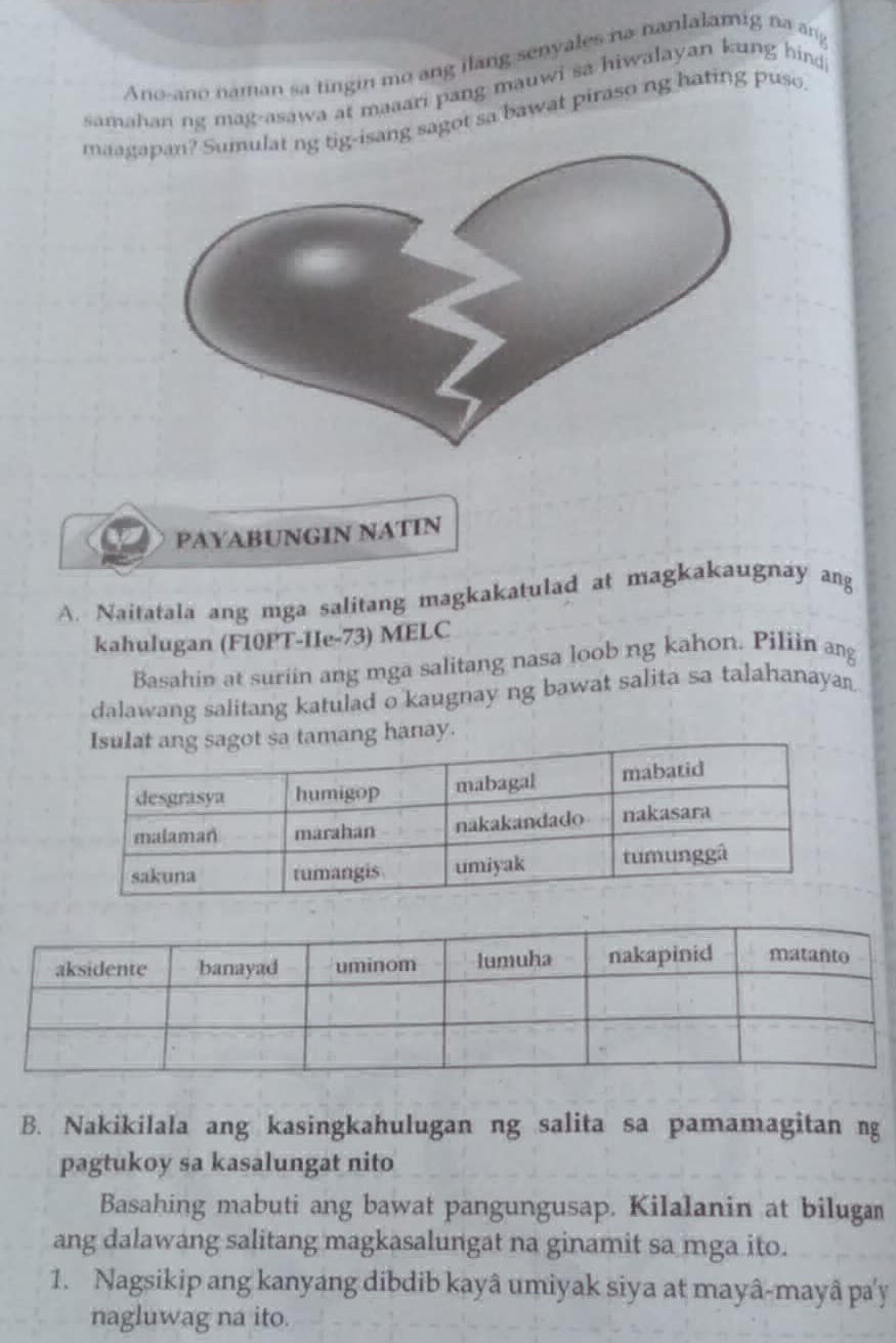 Ano-ano naman sa tingin mo ang ilang | StudyX