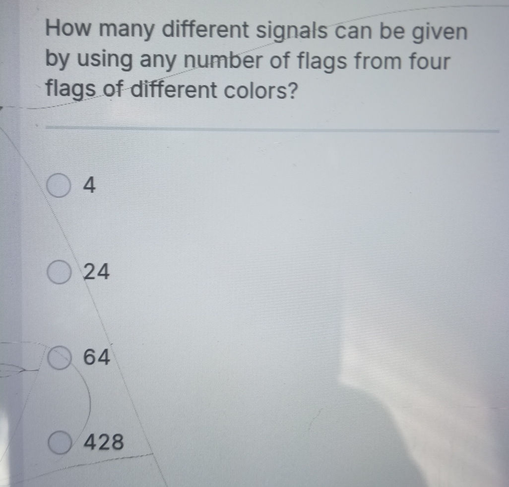 How many different signals can be given by | StudyX